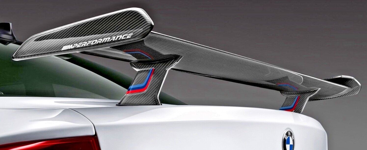 BMW OEM F30 F32 F80 F82 M Competition Carbon Fiber Rear Spoiler & Supp ...