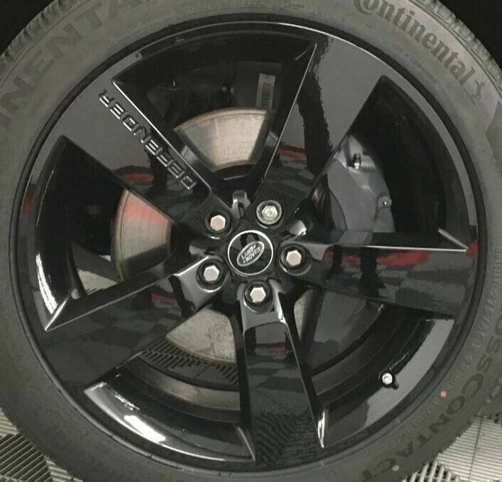 Land Rover OEM L663 Defender 2020+ 22" x 9" Luna Gloss Black 5 Spoke W ...