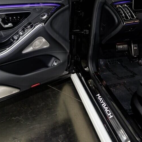 Mercedes-Benz MAYBACH OEM LED Illuminated Door Sill Trim Plates Set W2 ...