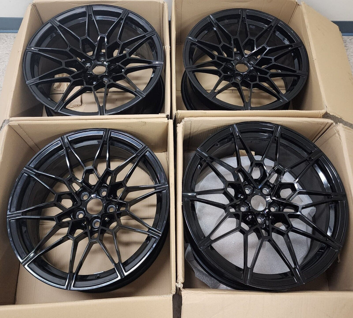 BMW OEM G80 G82 G83 Style 826M 19"+20" M3 M4 Gloss Black Wheel Set Of ...