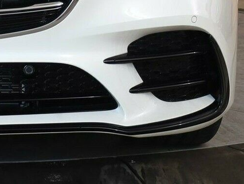 Mercedes OEM Gloss Black AMG Front Bumper Left Trim W223 S Class Sedan ...