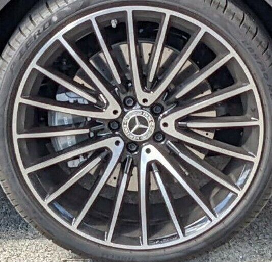 Mercedes-Benz OEM W223 AMG 21" Gloss Turned Black AMG Multi-Spoke Whee ...