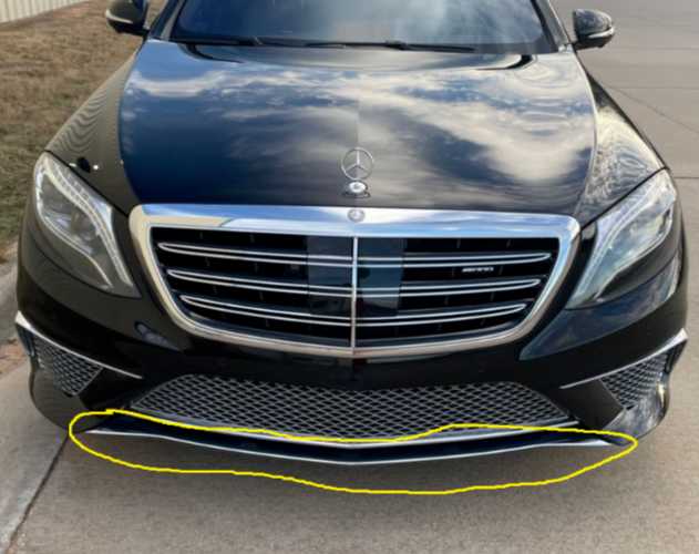 Mercedes-Benz OEM W222 S Class Sedan 2014-2017 AMG Chrome Front Bumper ...